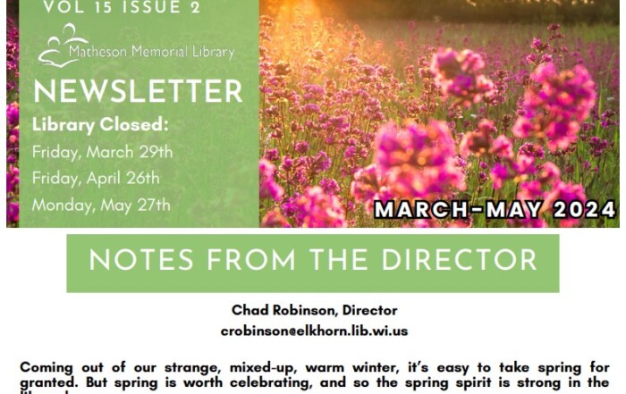 Matheson Memorial Library – 101 N. Wisconsin St., Elkhorn WI