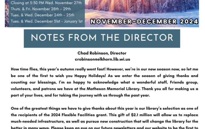 Home – Matheson Memorial Library