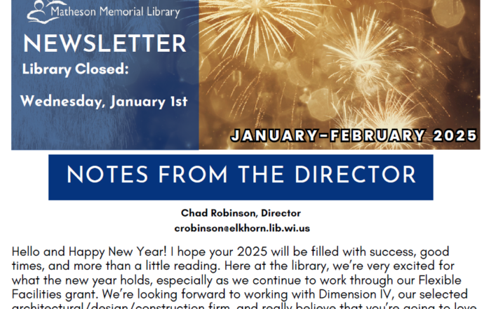 Home – Matheson Memorial Library